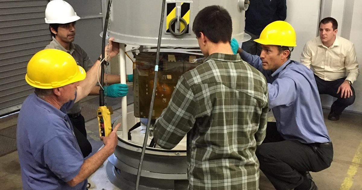 ULTRASat enclosed in shipping container | The Planetary Society