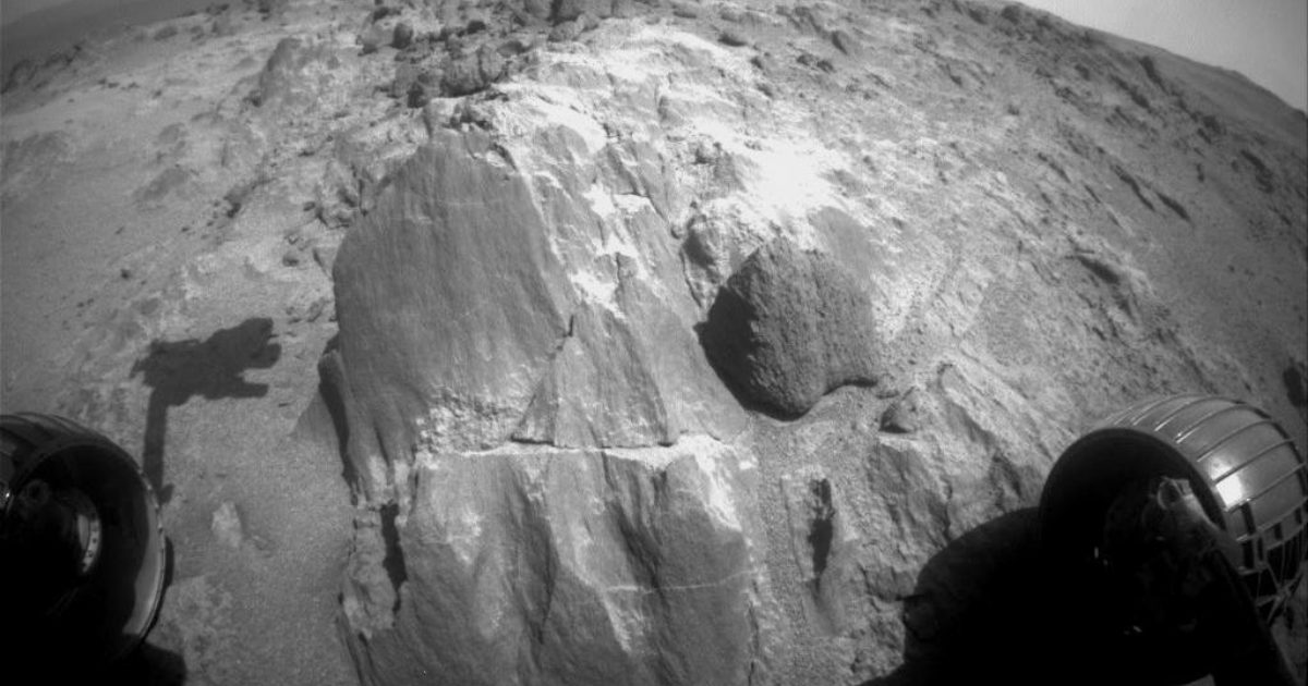 Some of the dark rocks examined just before… | The Planetary Society