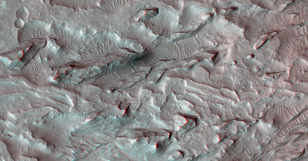 Possible Ancient Martian River Delta (3D) | The Planetary Society