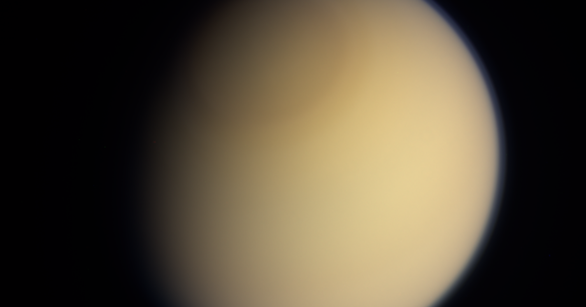 Global color view of Titan from the north, 10… | The Planetary Society