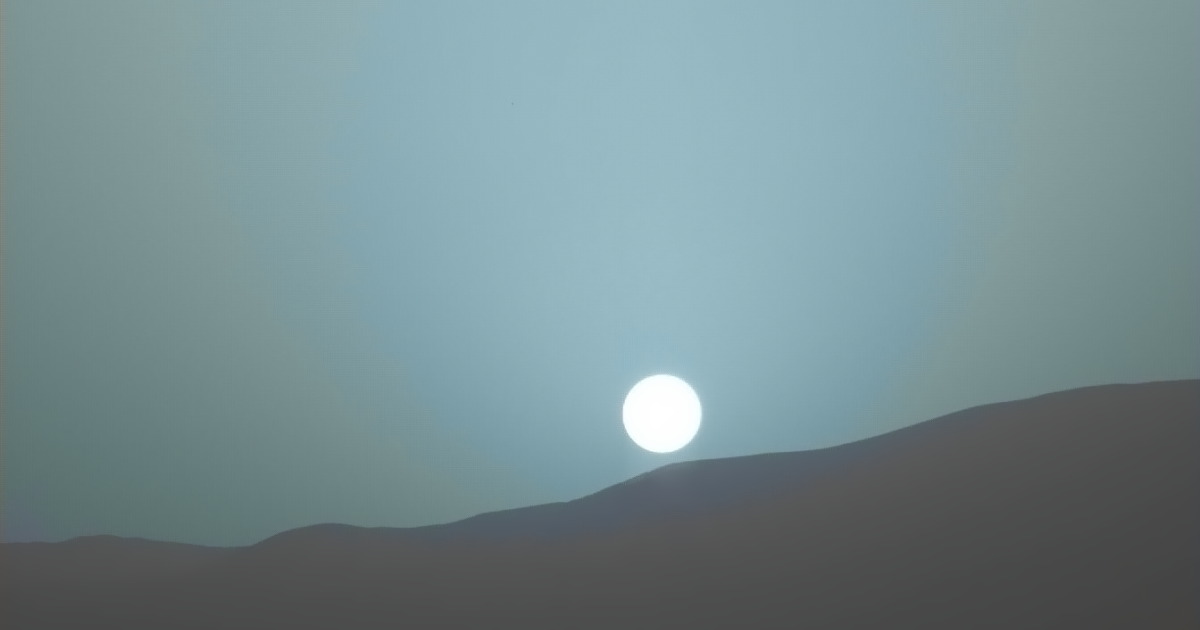 sunset view from mars