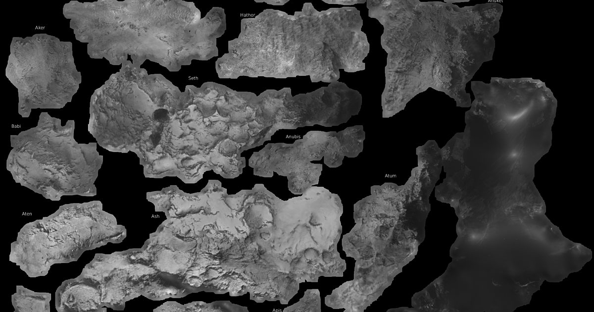 Surface map of comet Churyumov-Gerasimenko | The Planetary Society