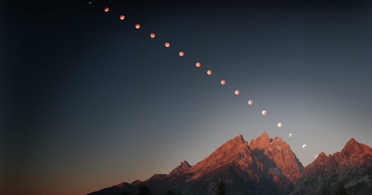 Lunar eclipse over the Grand Tetons | The Planetary Society