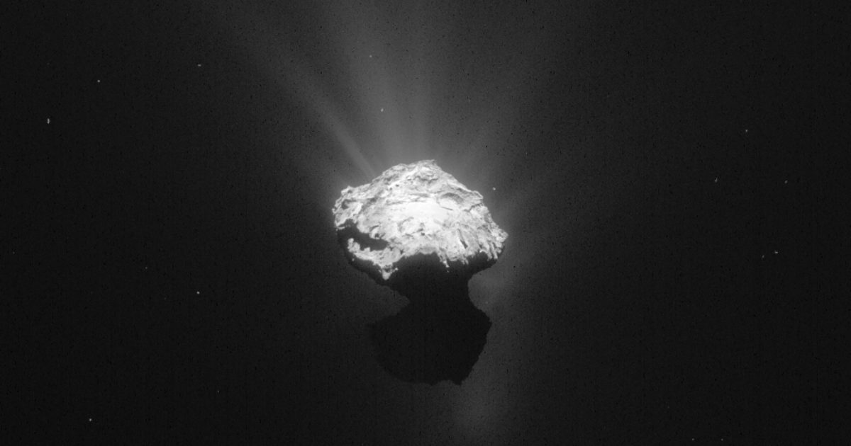 NavCam view of comet Churyumov-Gerasimenko on… | The Planetary Society