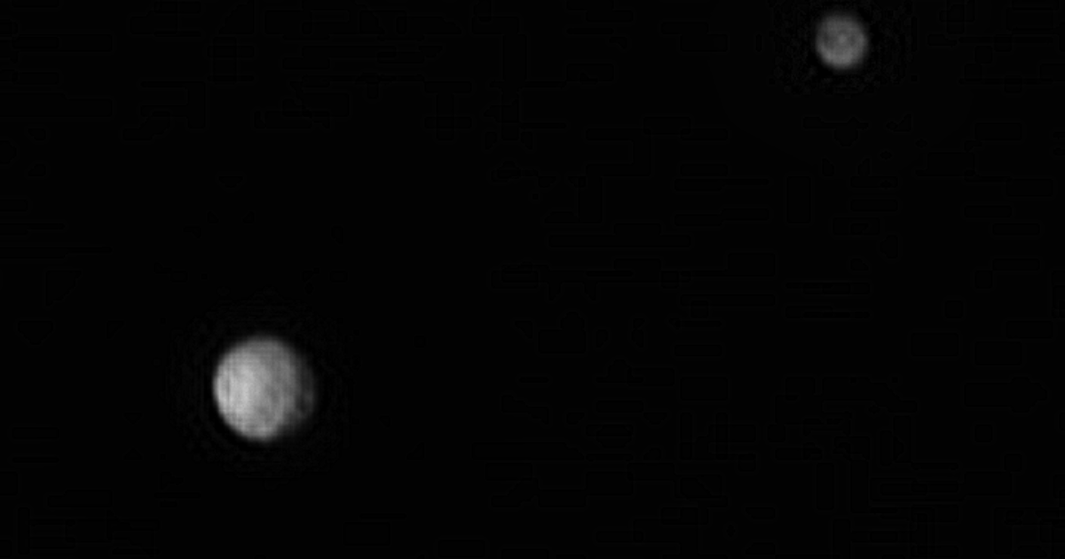 Raw image of Pluto and Charon, June 22, 2015 | The Planetary Society
