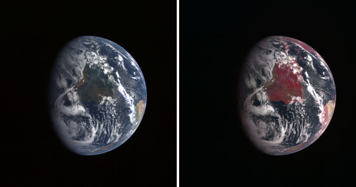 Earth in visible and near-infrared wavelengths | The Planetary Society