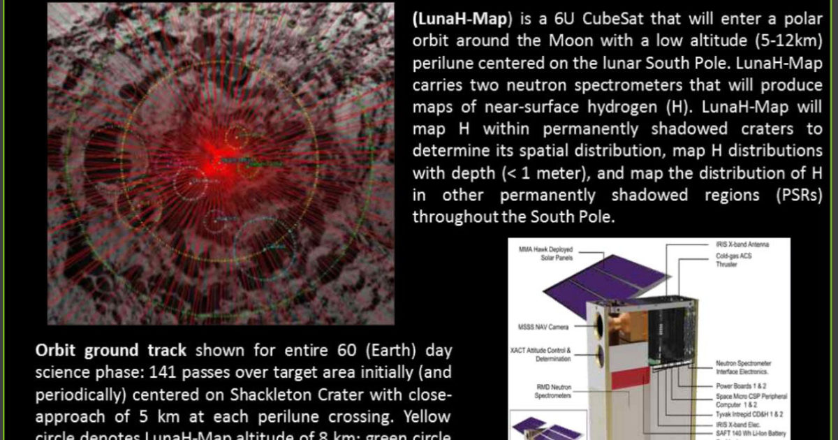 LunaH Map CubeSat mission | The Planetary Society