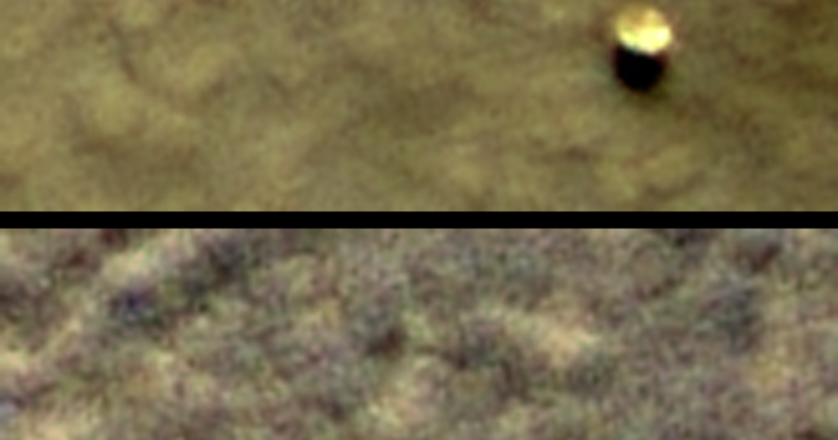 Phoenix backshell and parachute before and… | The Planetary Society