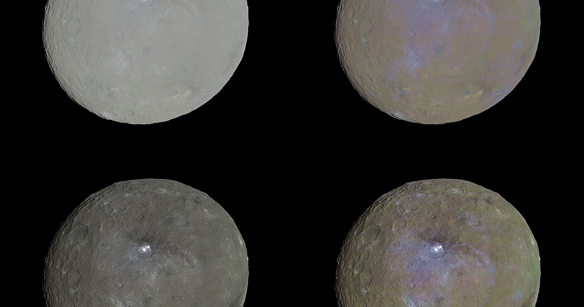 Four color views of Ceres | The Planetary Society