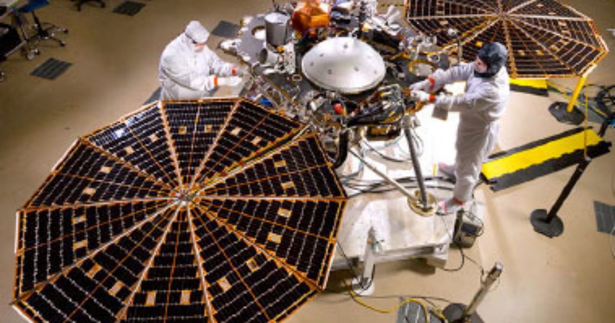 InSight lander in assembly | The Planetary Society