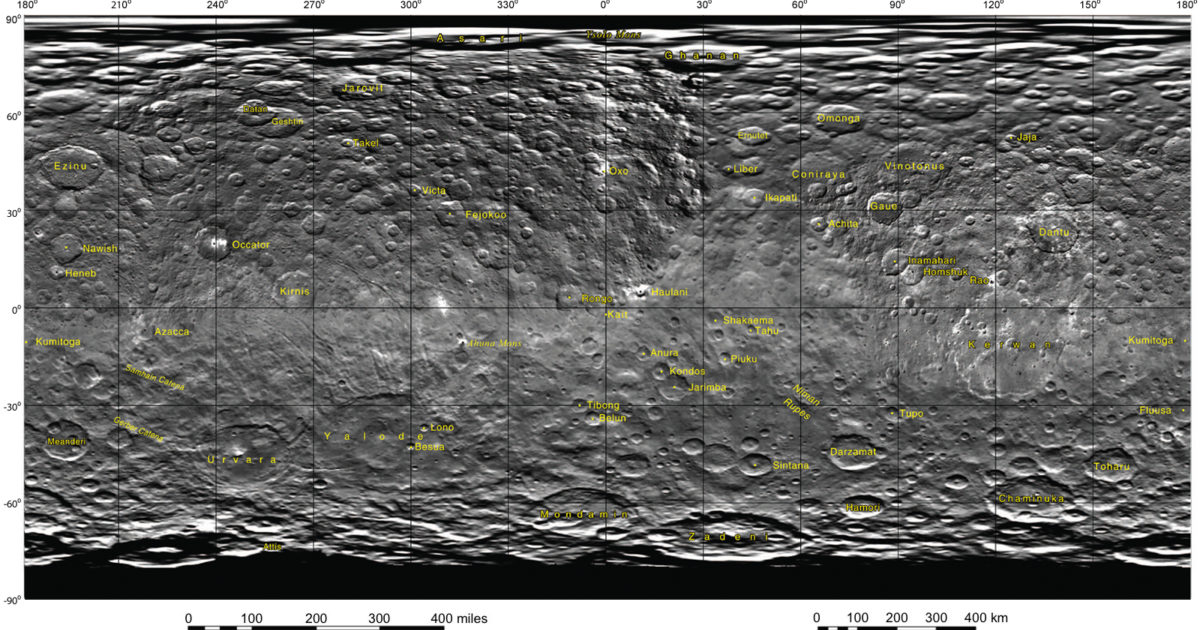 Feature names on Ceres | The Planetary Society