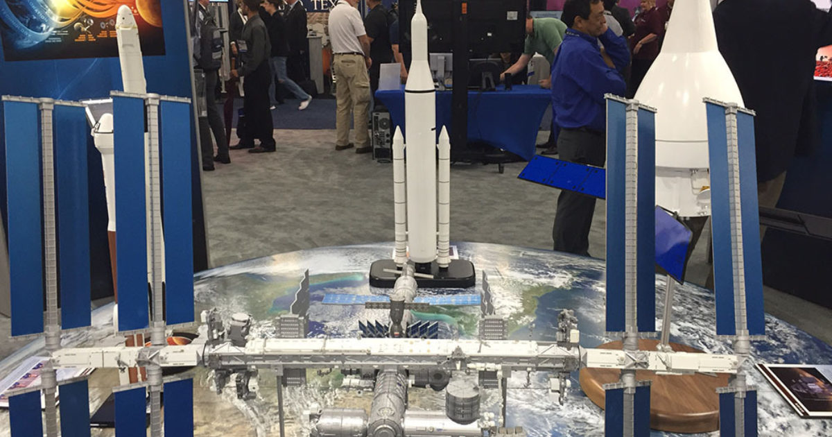 Models in the SpaceCom Expo NASA exhibit | The Planetary Society