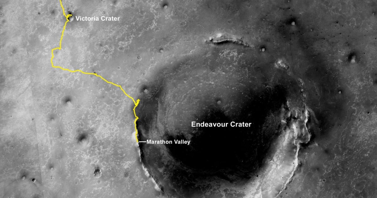 Opportunity's current total traverse | The Planetary Society
