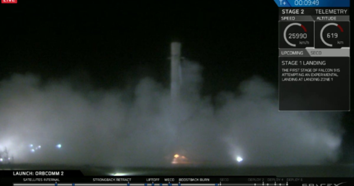 Falcon 9 booster after landing | The Planetary Society