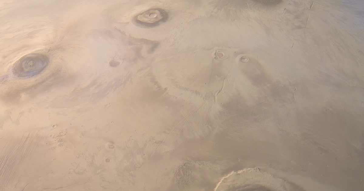 Mars Express HRSC view of the Tharsis region | The Planetary Society