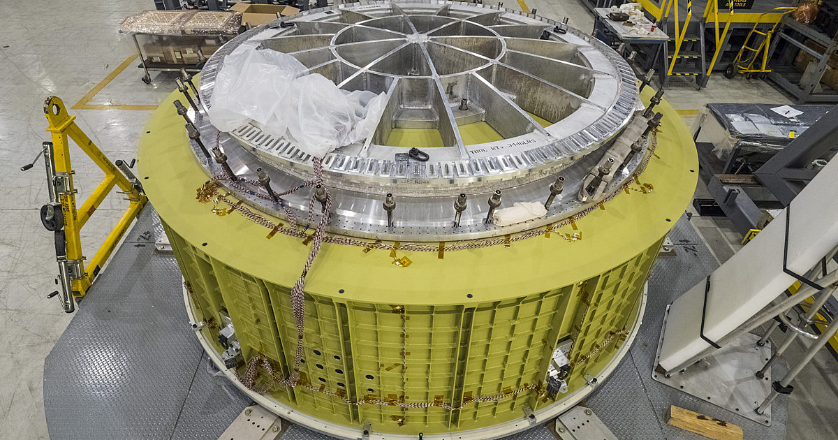 Orion EM-1 aft bulkhead and barrel | The Planetary Society