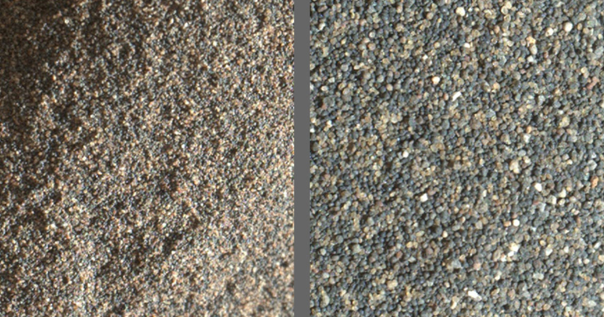 Fine and coarse fractions of Namib dune sand | The Planetary Society