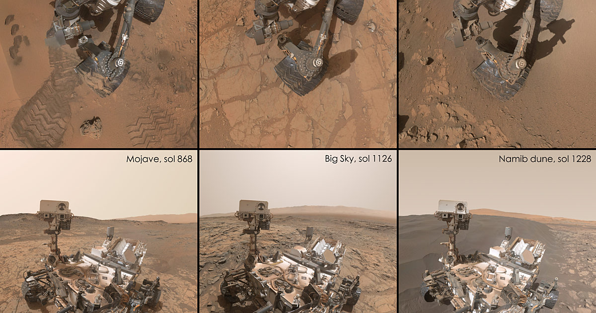 Six Curiosity self-portraits | The Planetary Society