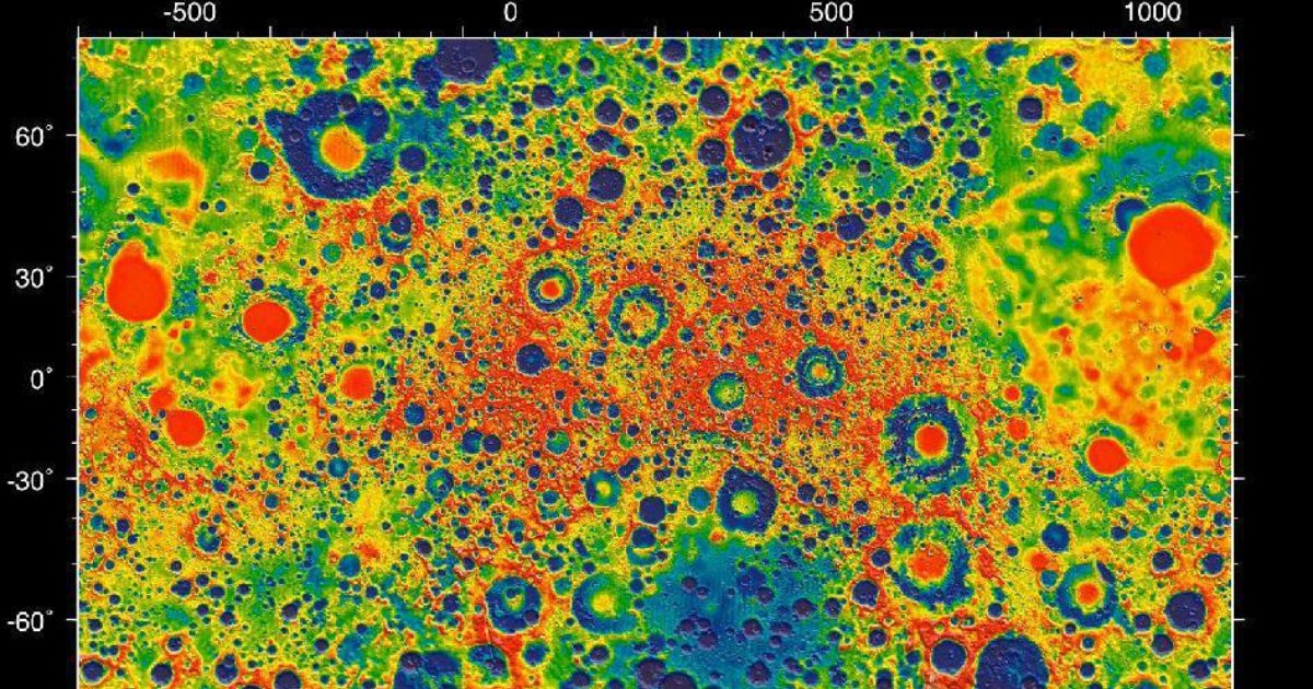 GRAIL gravity map of the Moon | The Planetary Society