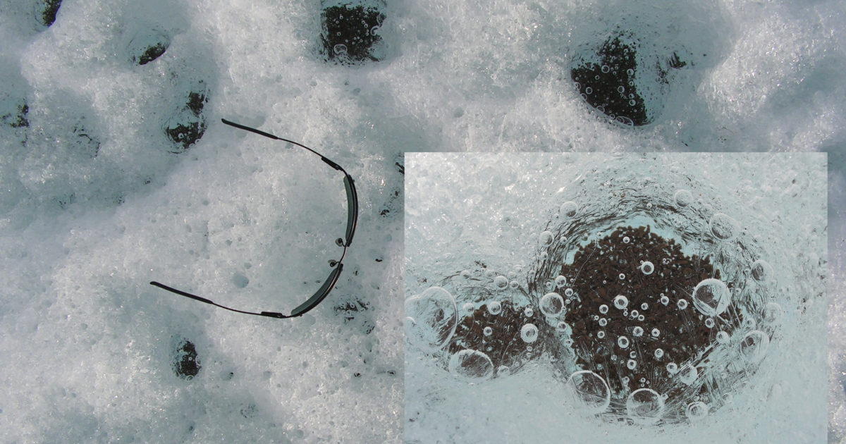 Cryoconites in glacier ice | The Planetary Society