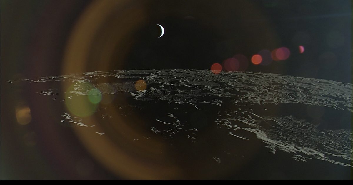 Earth from Kaguya, with lens flare | The Planetary Society