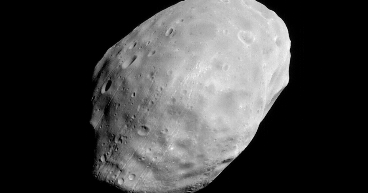 The trailing hemisphere of Phobos from Mars… | The Planetary Society