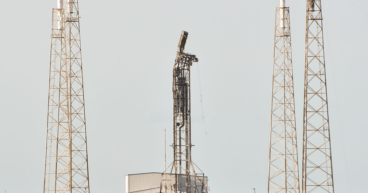 SpaceX damaged pad SLC-40 | The Planetary Society
