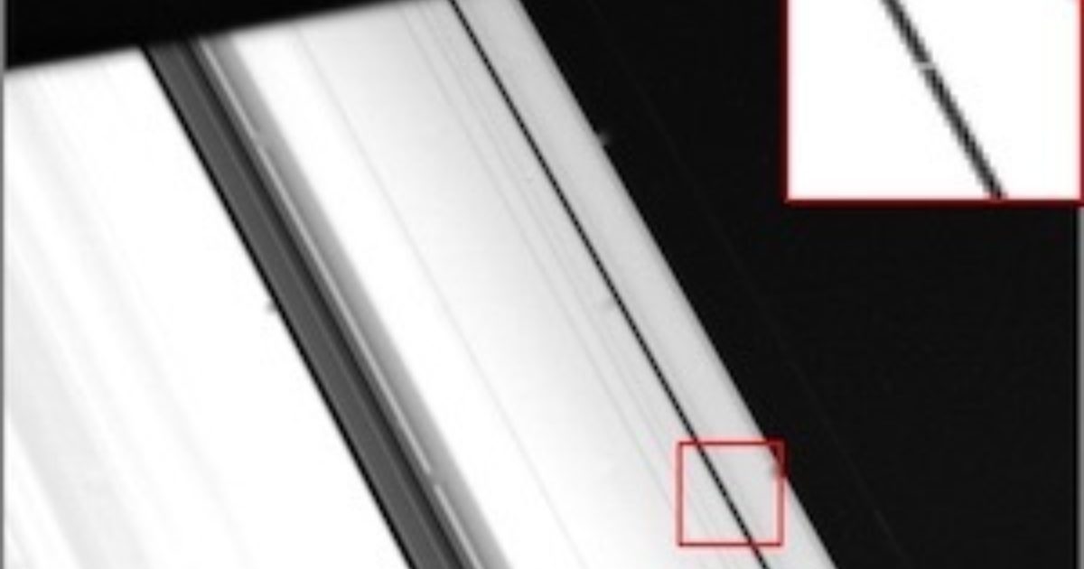 The discovery image of Pan | The Planetary Society