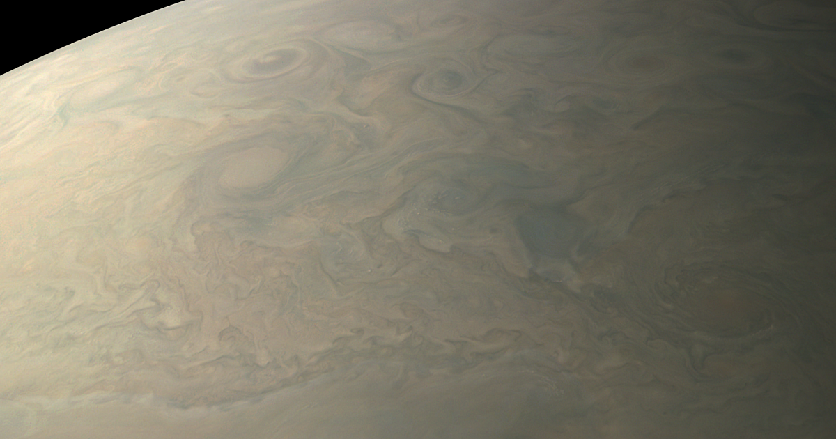 Southern limb of Jupiter from Juno | The Planetary Society