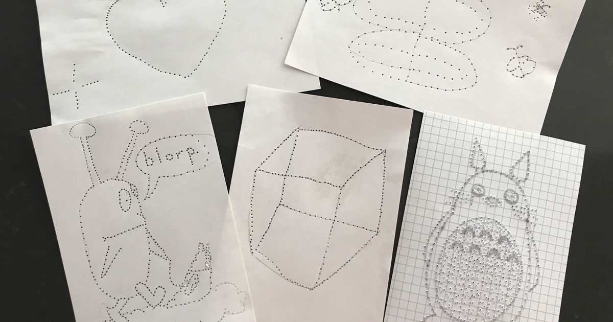 Fancy-punched pinhole projector cards | The Planetary Society