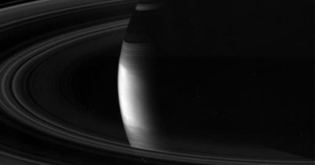 Crescent Saturn and rings | The Planetary Society