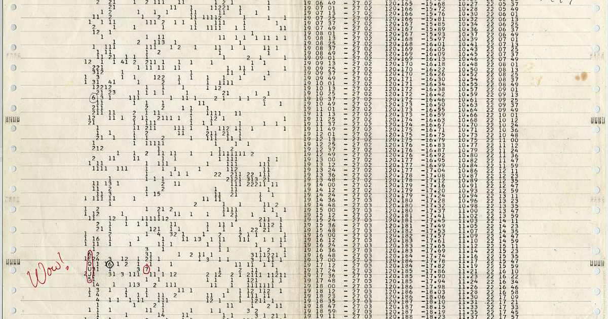 The Wow! signal | The Planetary Society
