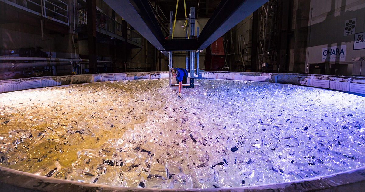 GMT mirror glass loading | The Planetary Society