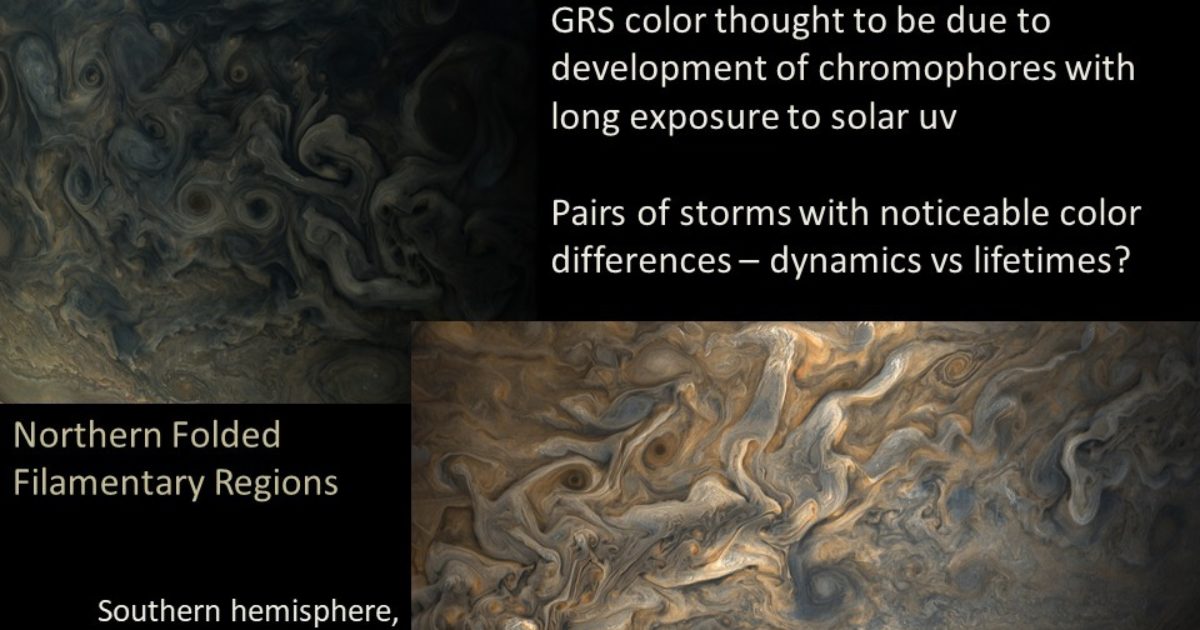 Candy Hansen at AGU17, slide 23: Color versus… | The Planetary Society