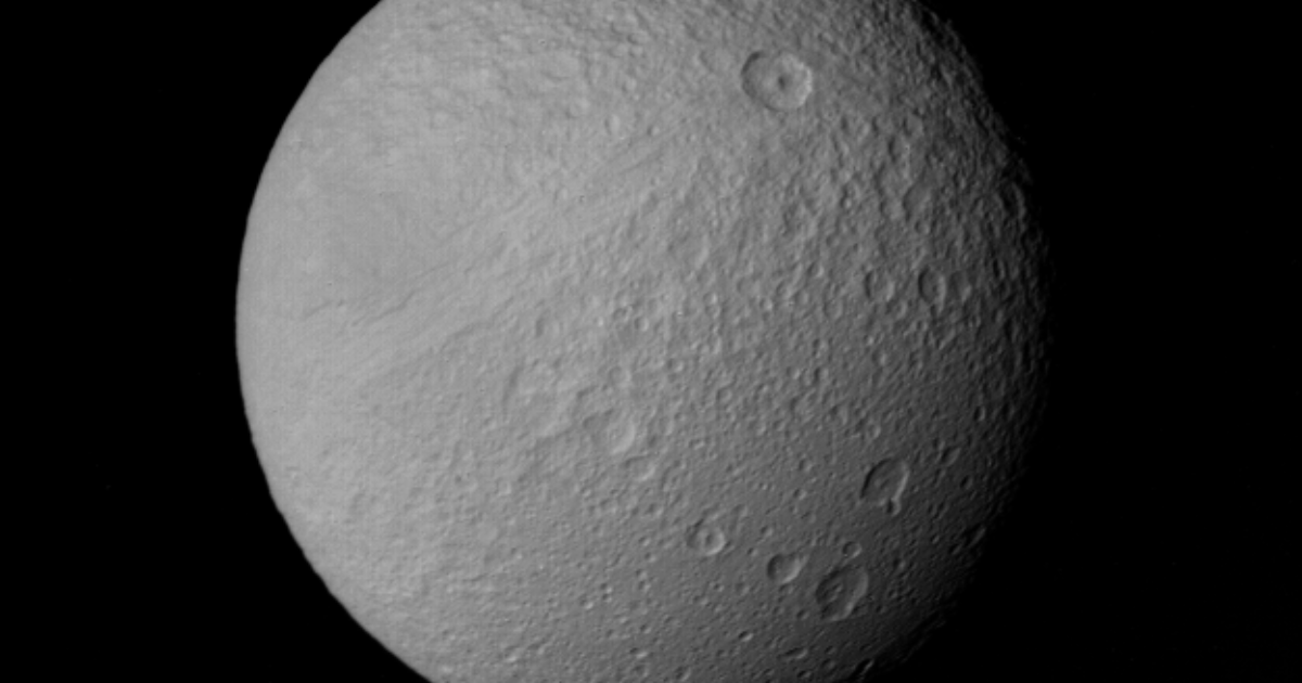 Voyager's best image of Tethys | The Planetary Society