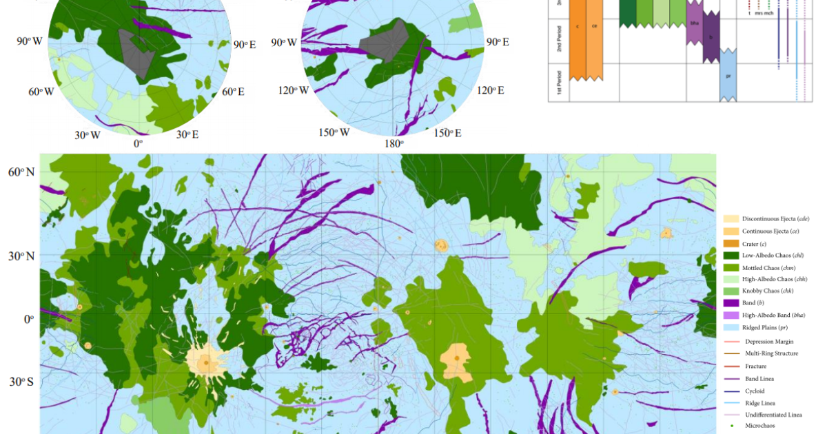 Updated geologic map of Europa | The Planetary Society