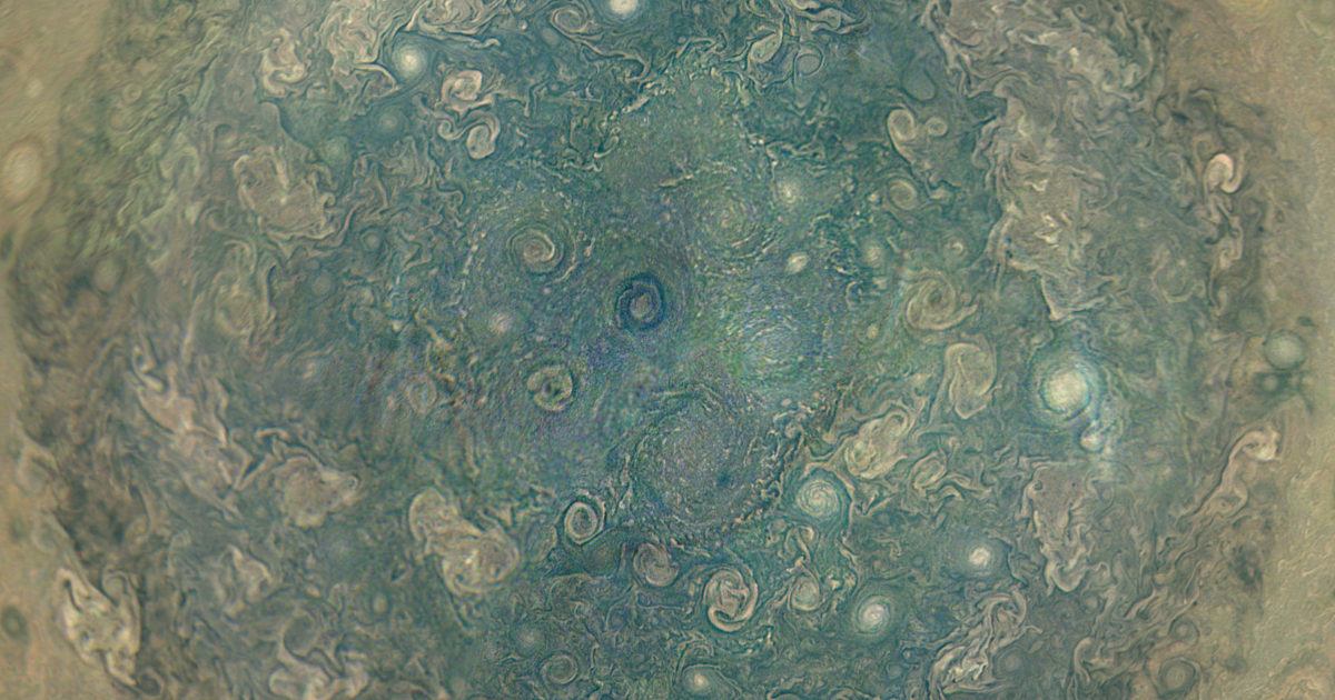 Jupiter's south pole from JunoCam | The Planetary Society