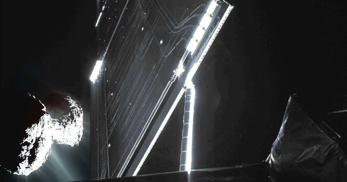 View from Philae CIVA of Rosetta approaching… | The Planetary Society