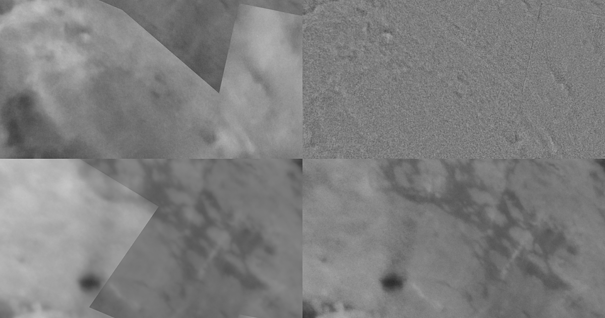 Merging of footprints: (a) original, (b)… | The Planetary Society