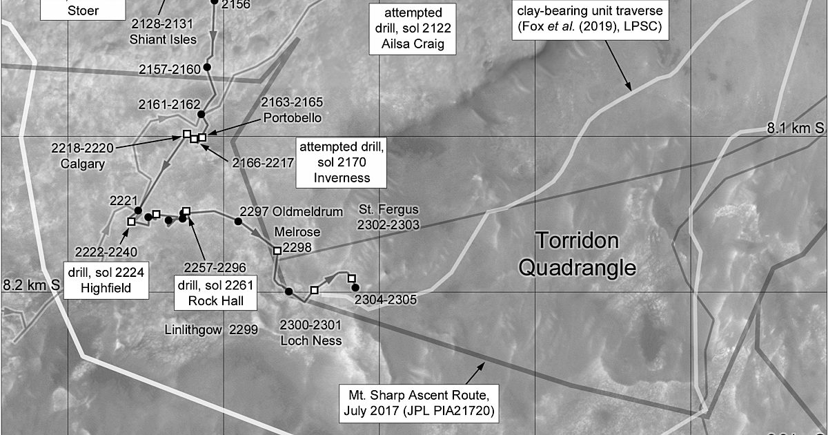 Phil Stooke's Curiosity route maps (updated… | The Planetary Society