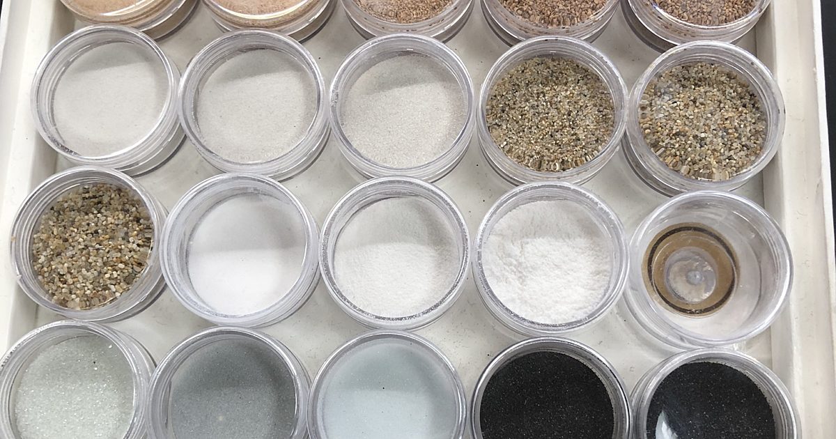 Samples of simulated regolith in Sarah… | The Planetary Society