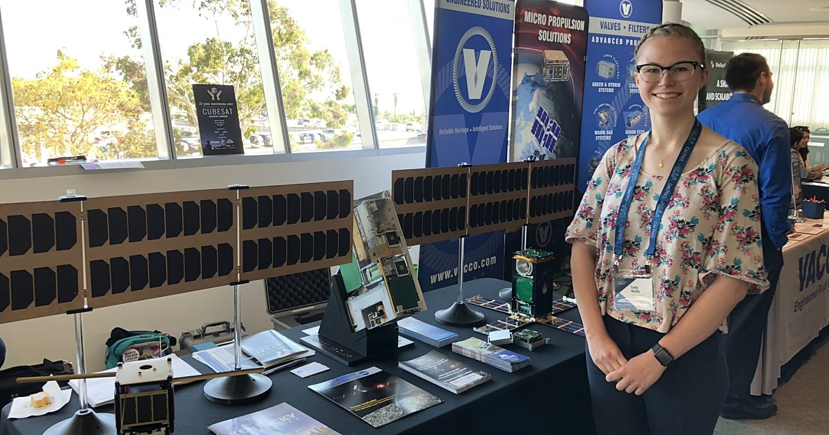 Emily Mattle at the 2019 Cubesat Developers… | The Planetary Society