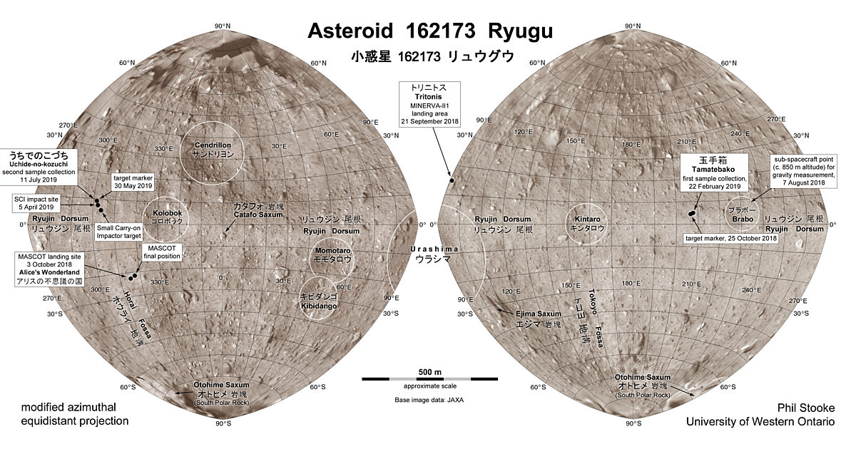 Ryugu surface map | The Planetary Society