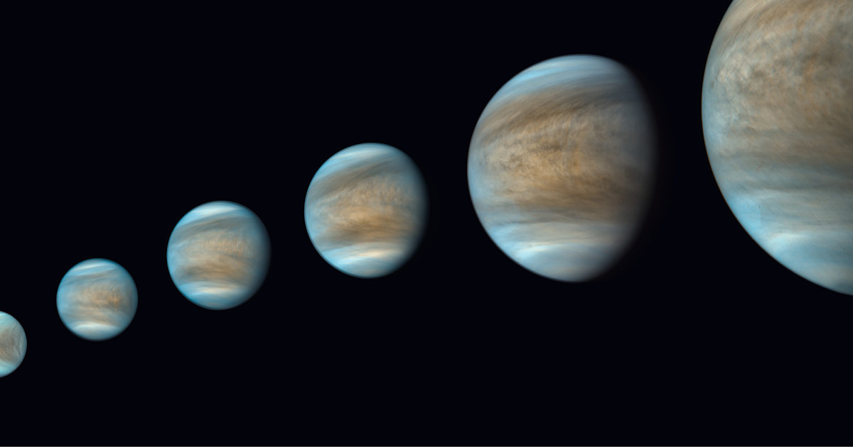 venus solar system colour