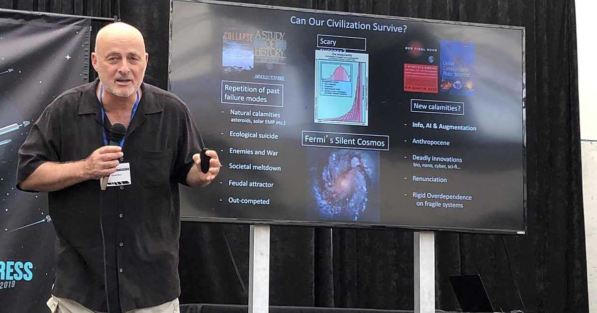 David Brin at the 2019 Starship Congress | The Planetary Society