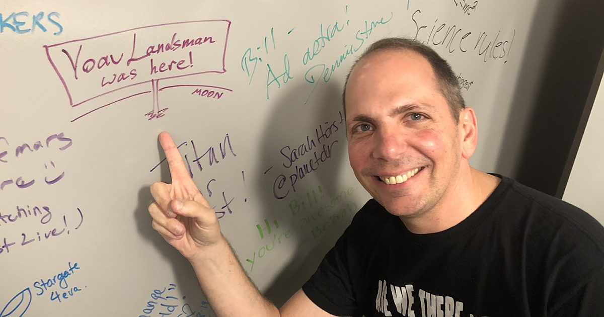 Yoav Landsman Signs the Space Wall of Fame | The Planetary Society