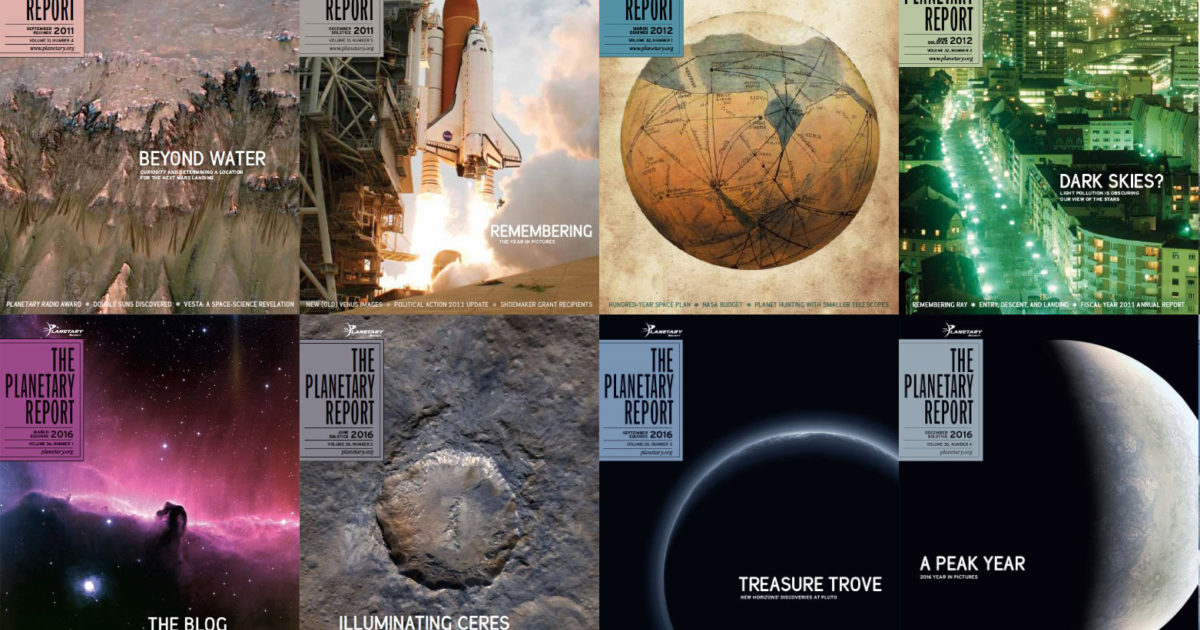 Some Planetary Report Covers | The Planetary Society