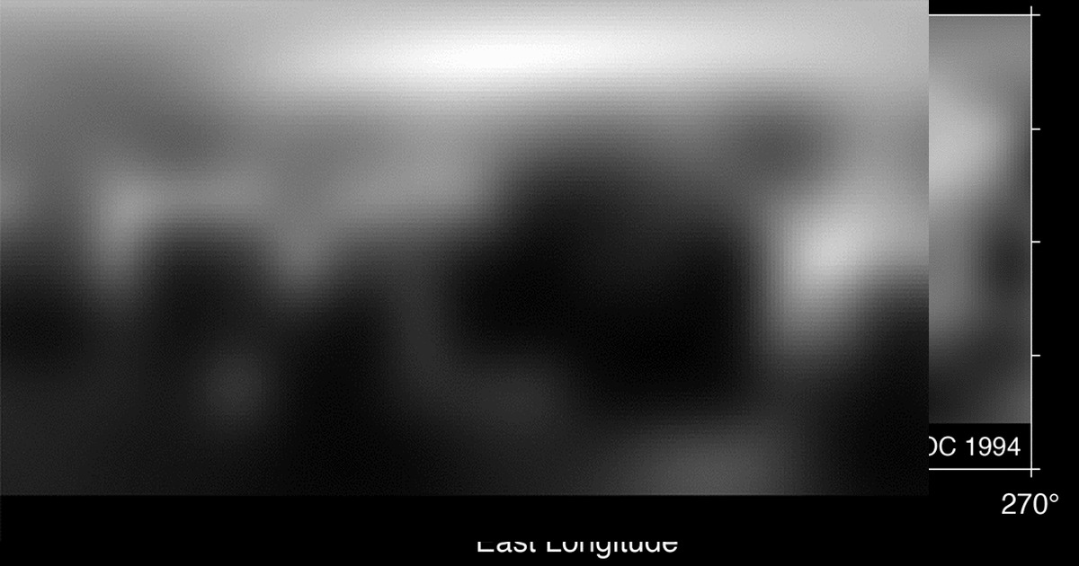 Comparison between 1994 and 2002-3 maps of… | The Planetary Society