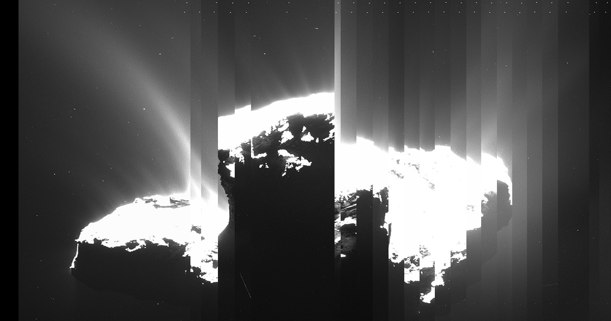 Rotating comet 67P (aligned on background… | The Planetary Society