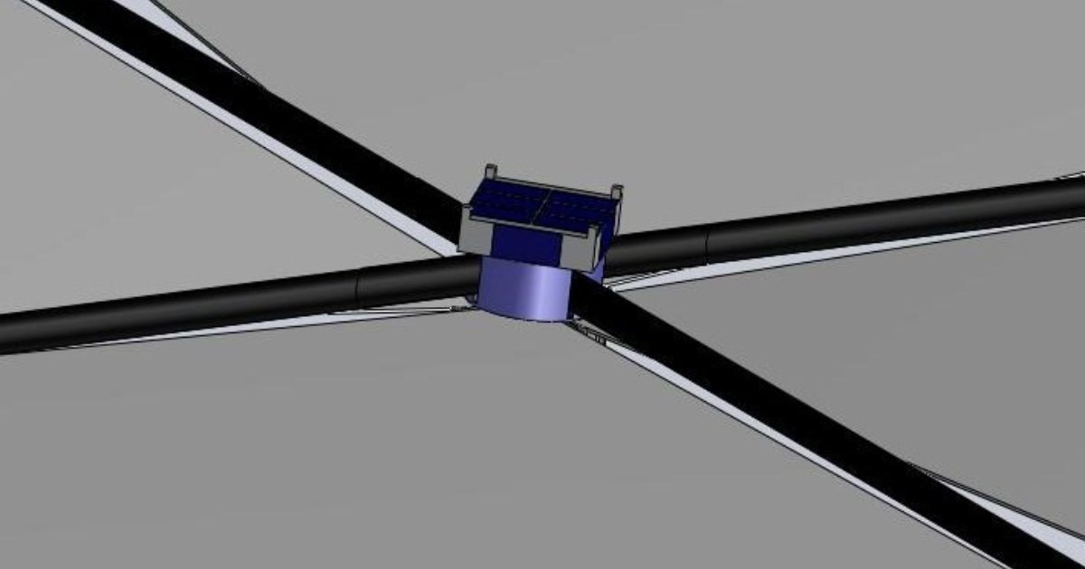 Diagram of LightSail 1 Anti-Solar Side | The Planetary Society
